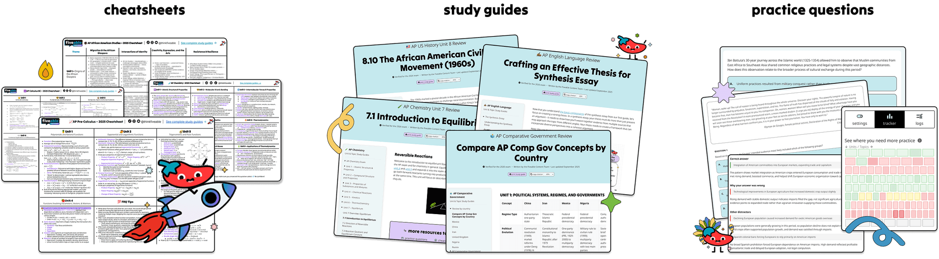 AP Study Guides & Practice Questions | Fiveable